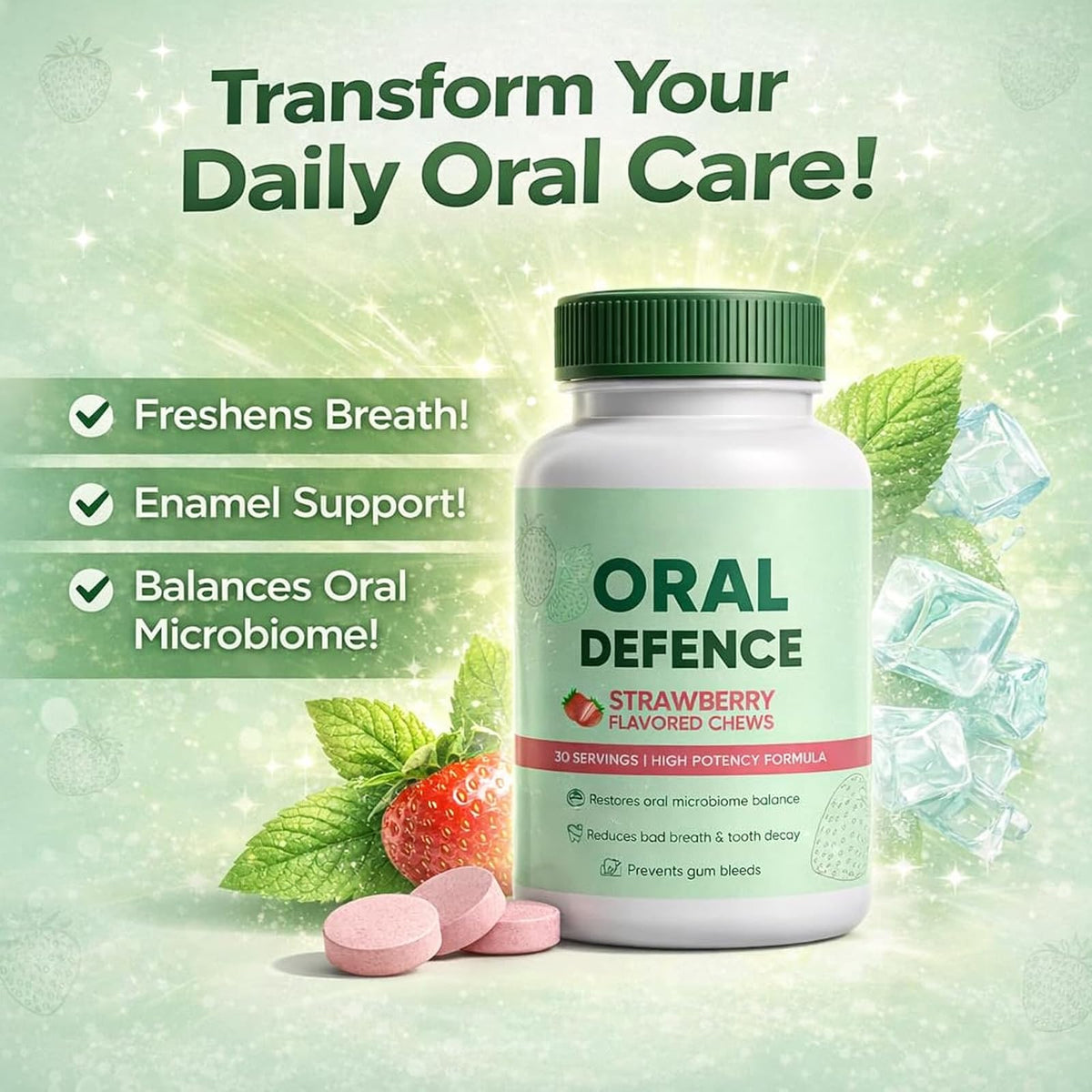chewable capsules for bad breath relief