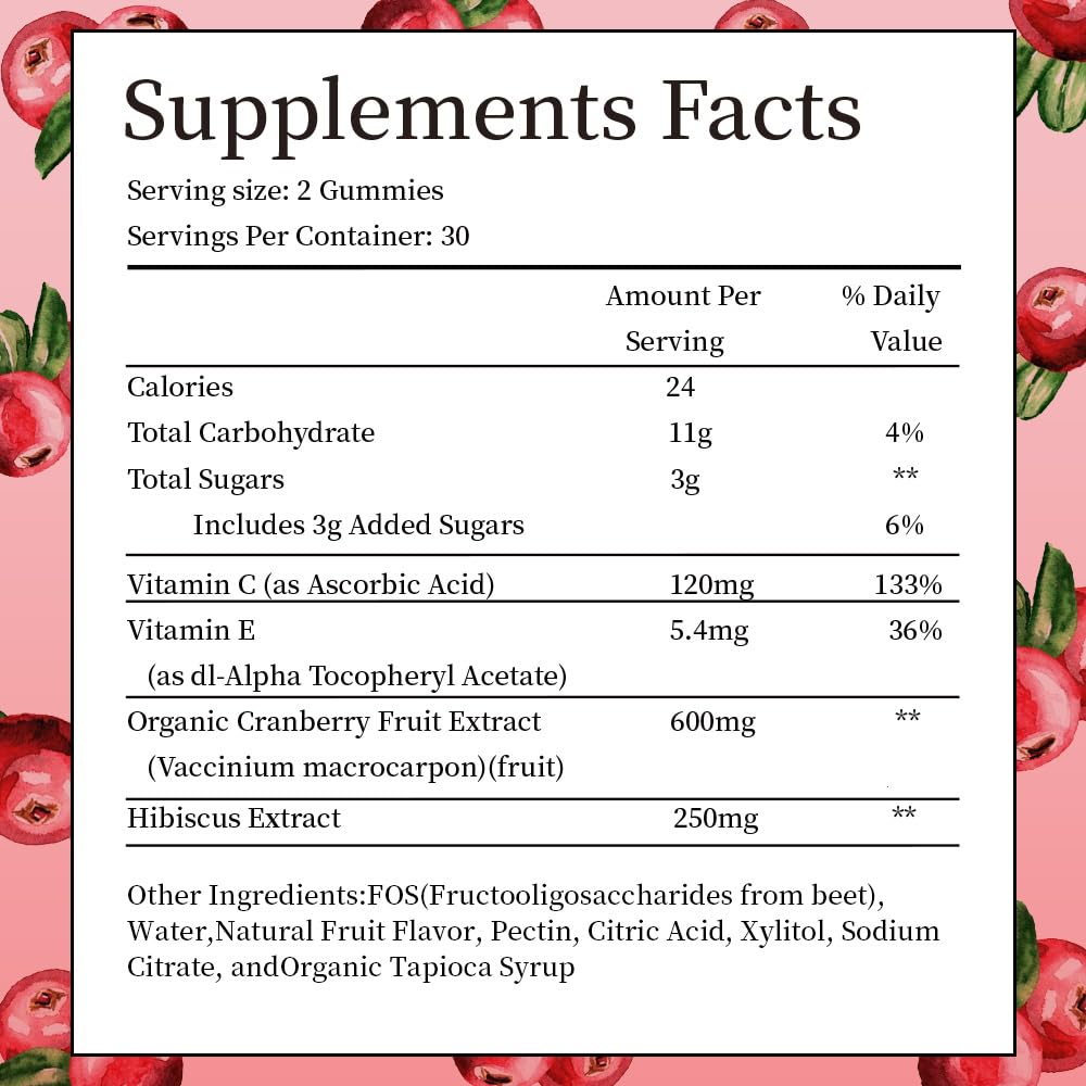 chewable cranberry supplements for wellness