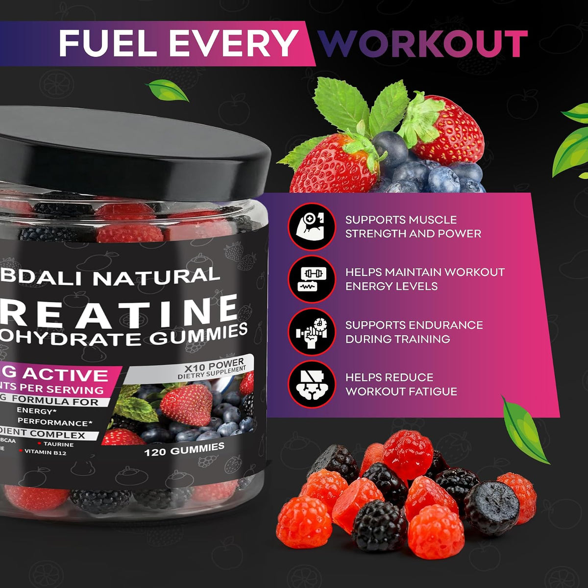 chewable creatine gummies for workouts