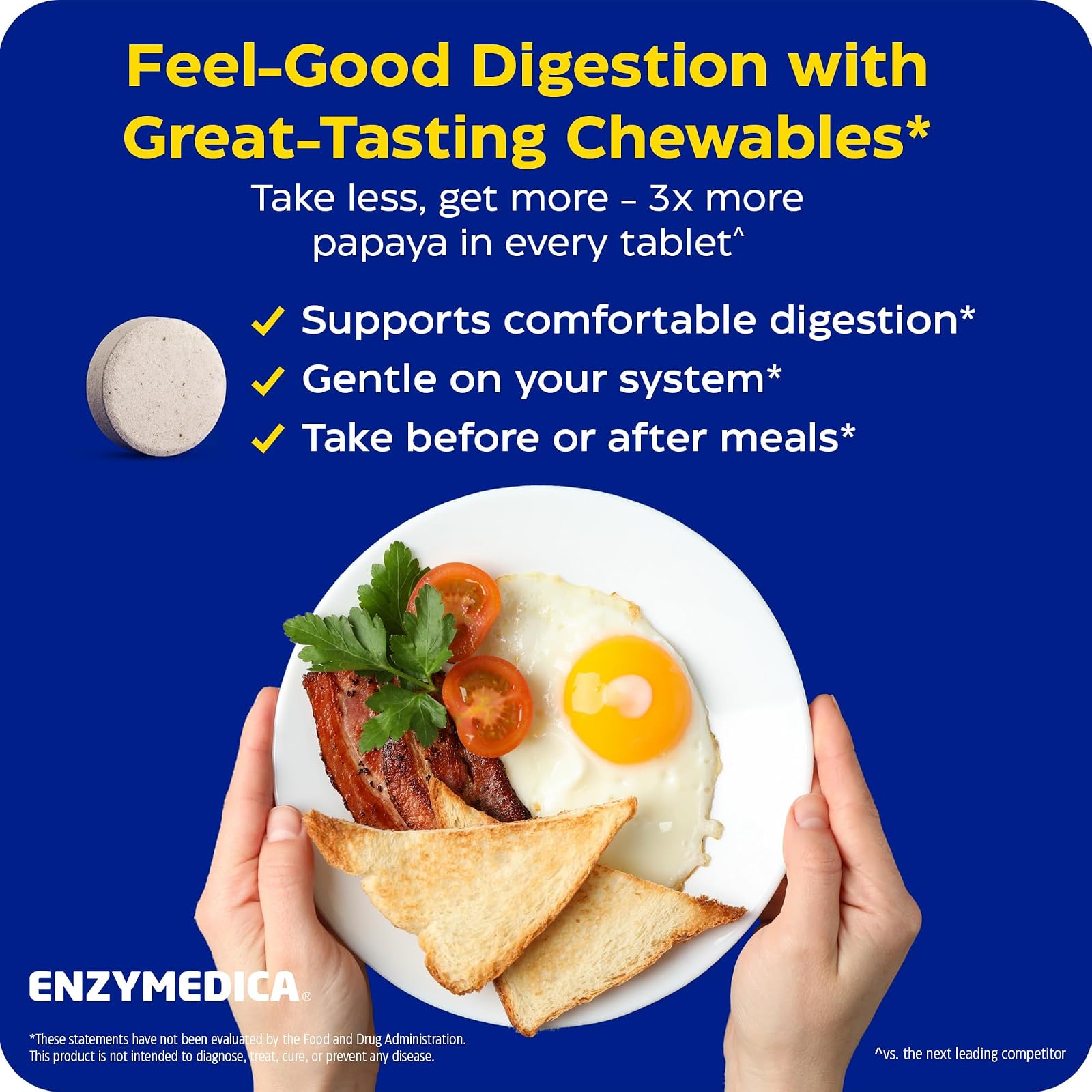 chewable digestive support tablets