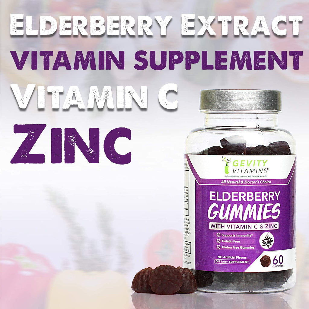 Chewable elderberry gummies for immunity