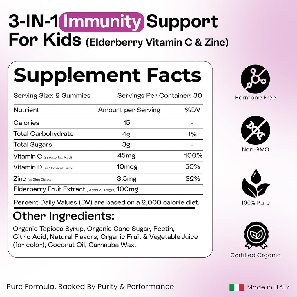 chewable elderberry vitamins for children