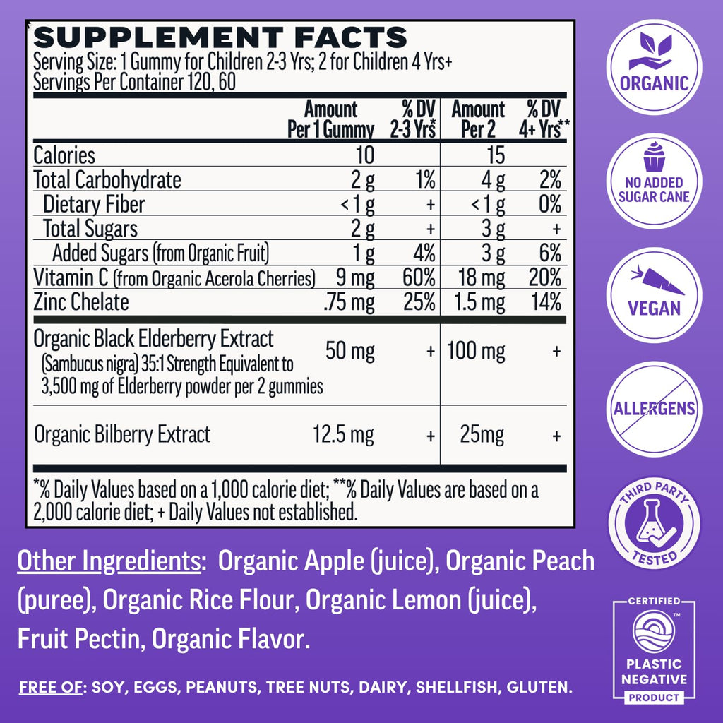 chewable elderberry vitamins for children