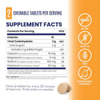 Chewable electrolyte tablets for athletes