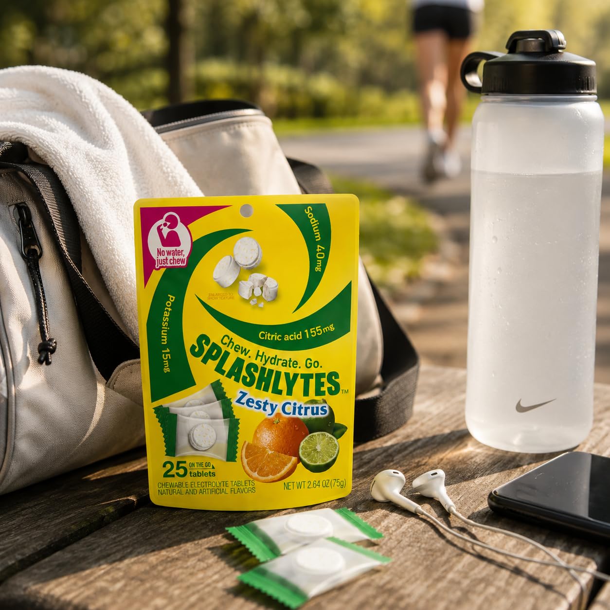 chewable electrolyte tablets for hydration