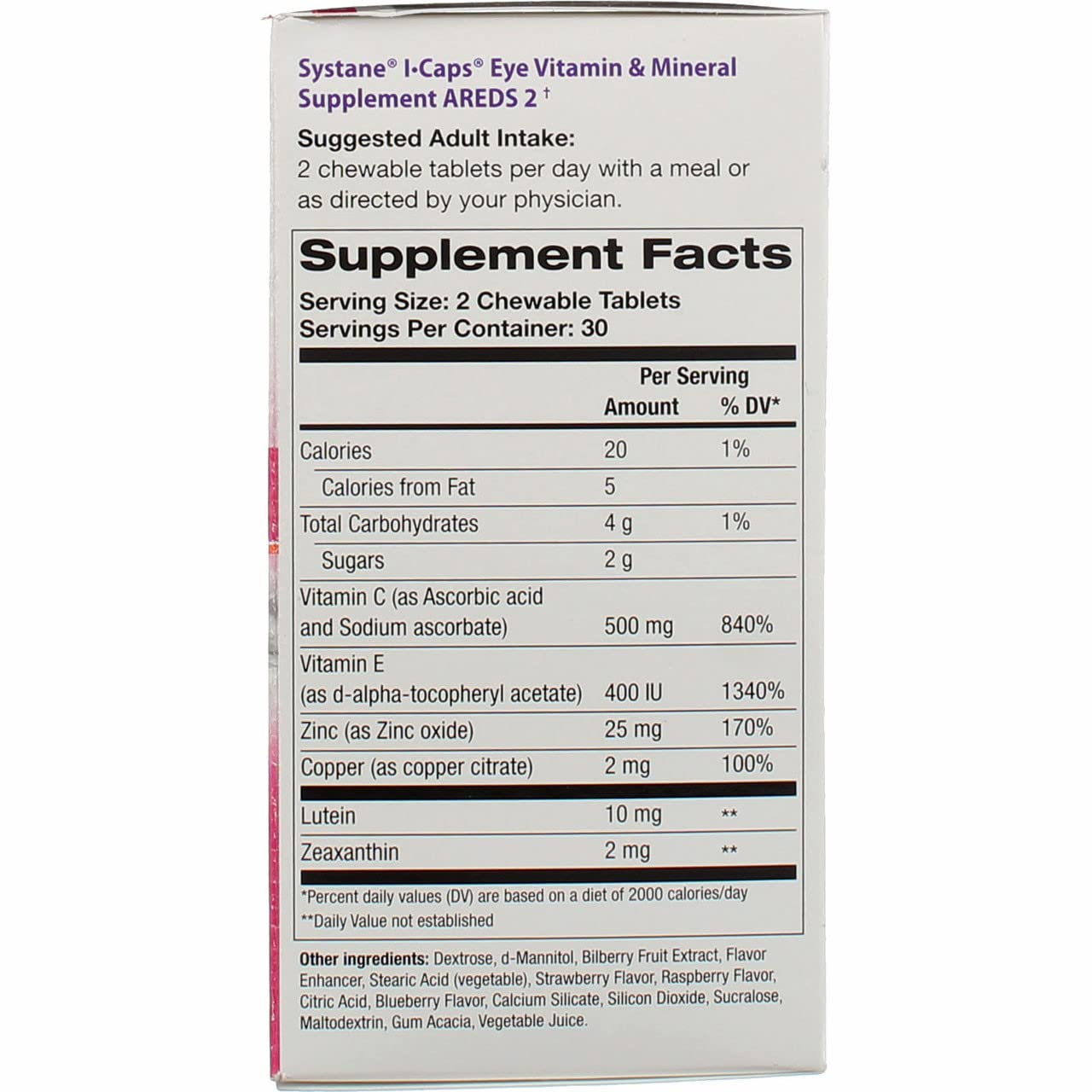 chewable eye health vitamins Canada