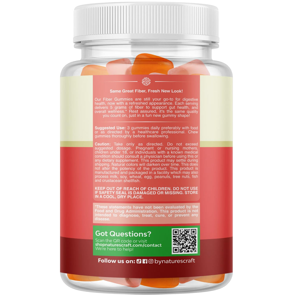 Chewable fiber supplements for digestive balance