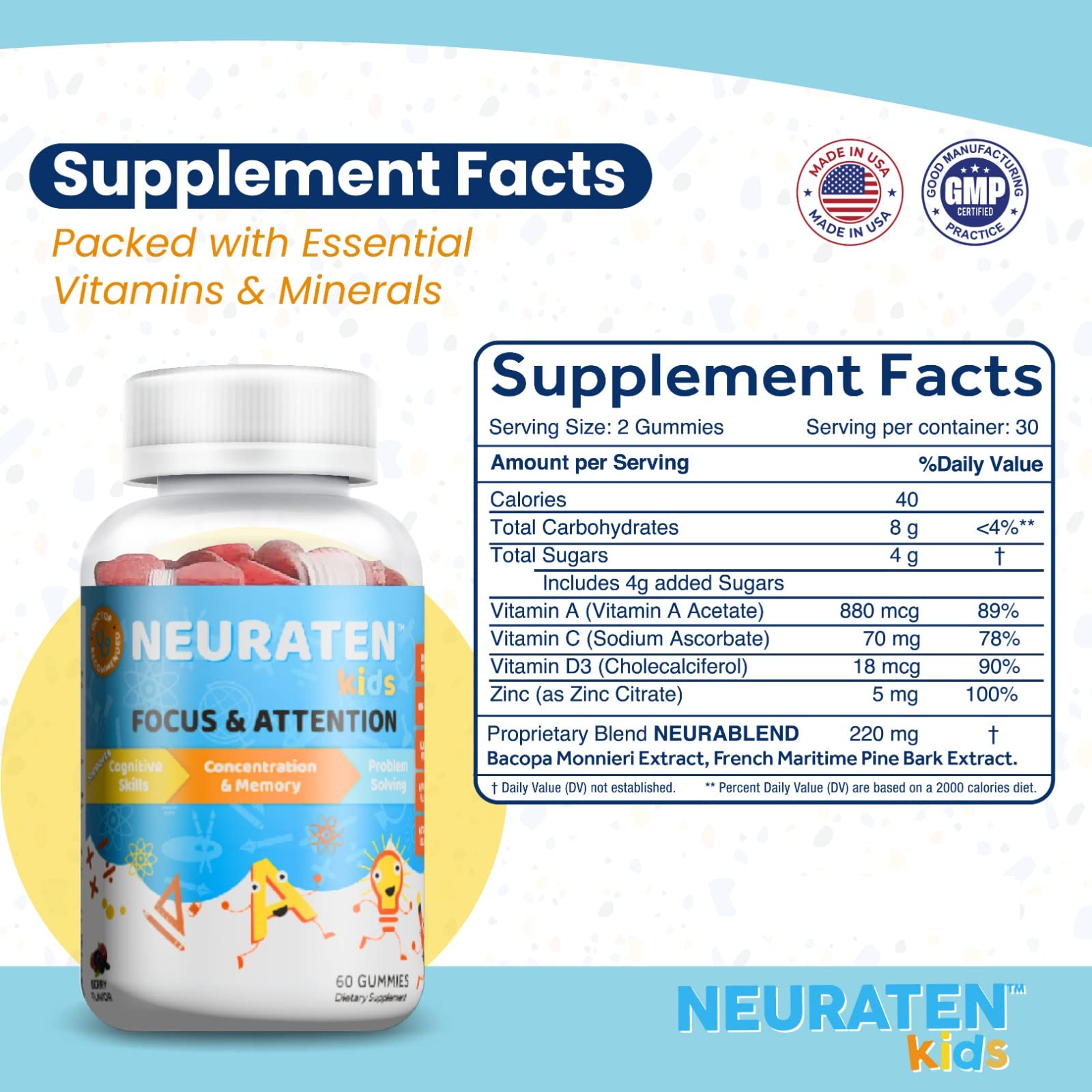 chewable gummies for attention support