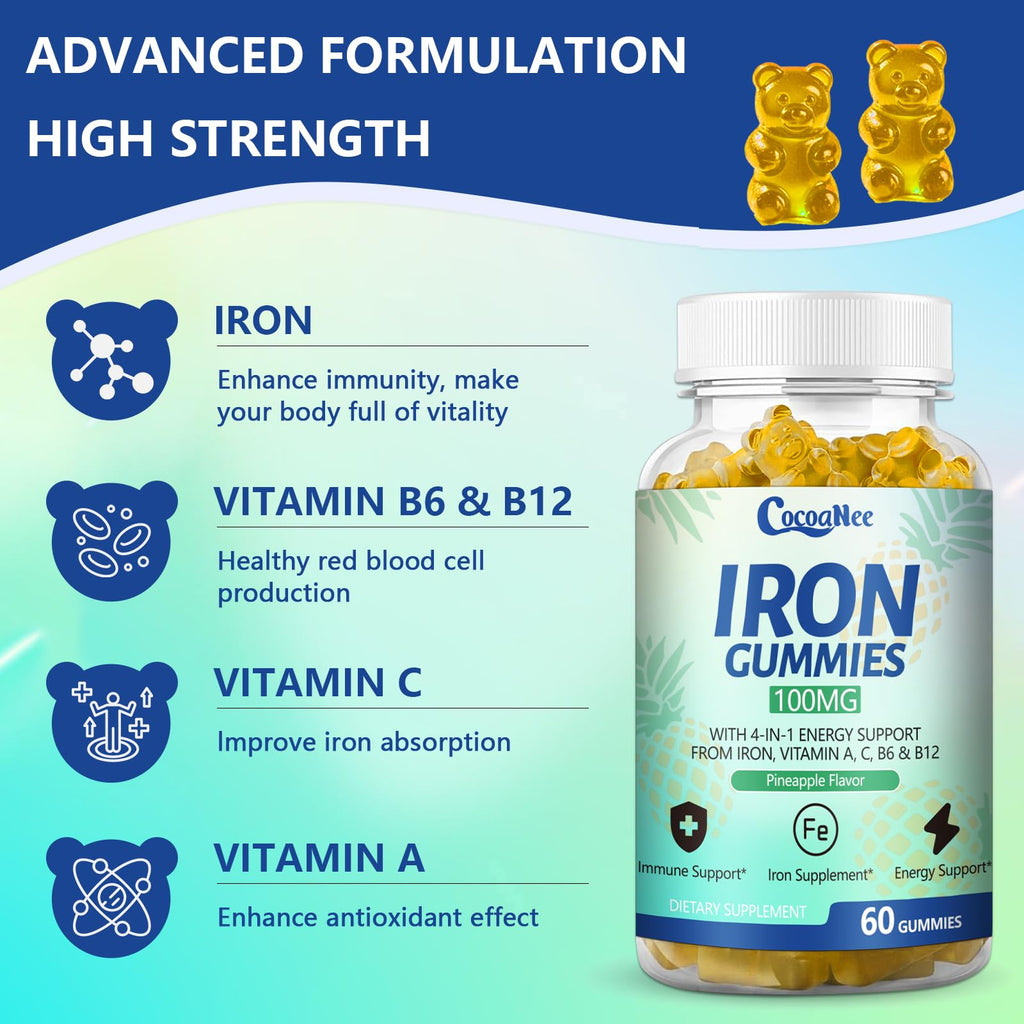 chewable iron bisglycinate gummies