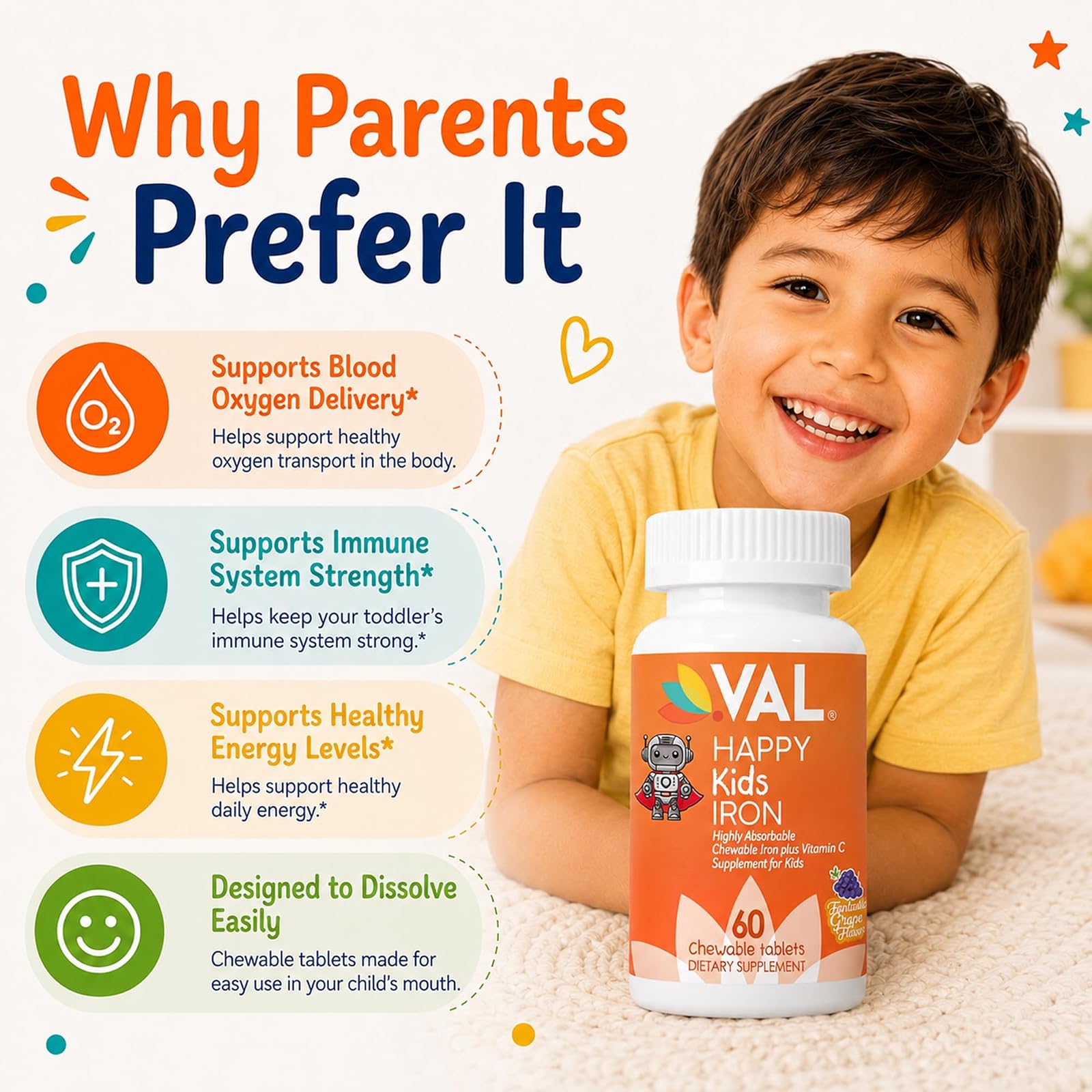 chewable iron tablets for children