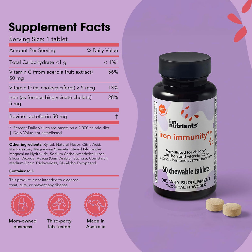 chewable iron tablets for children
