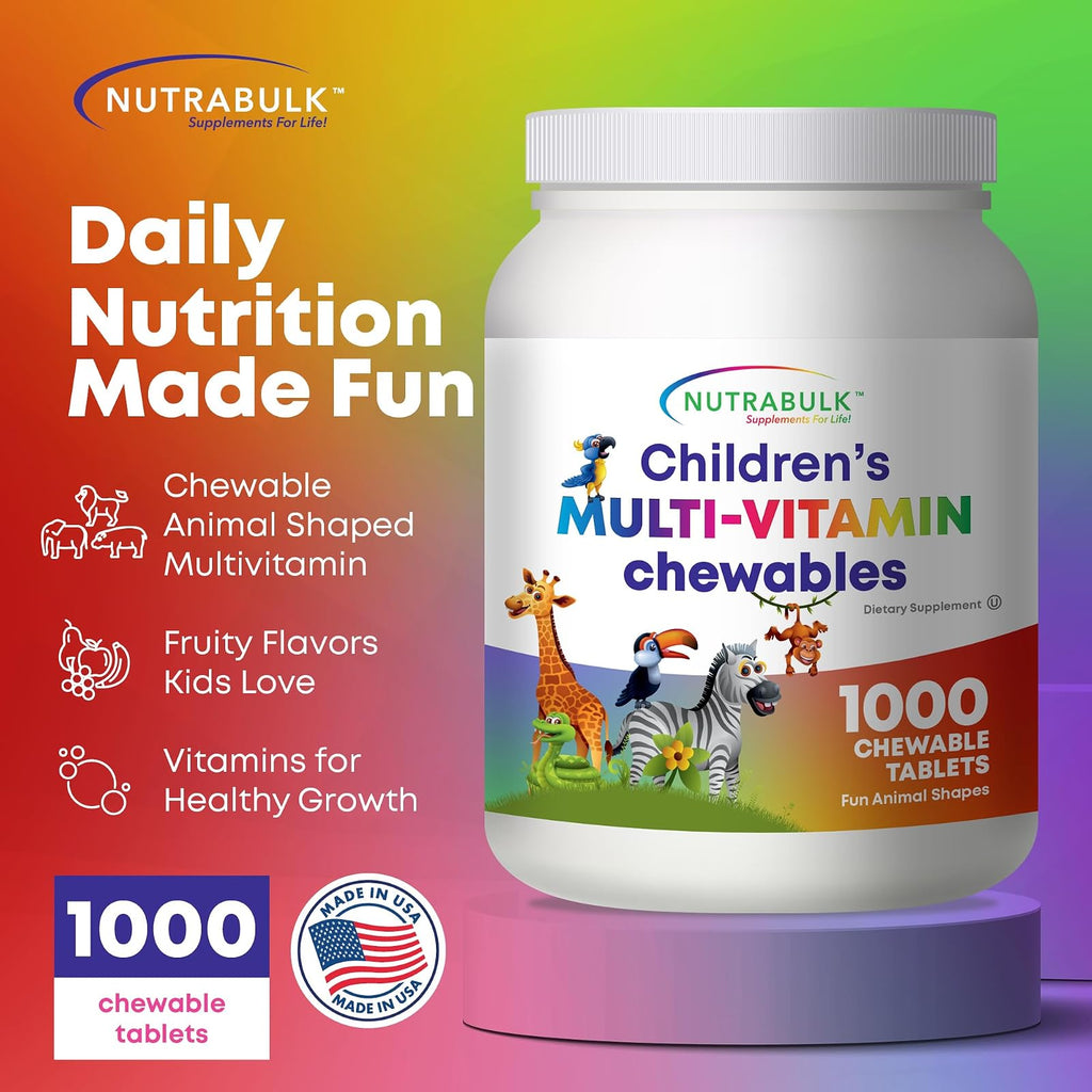 chewable kids vitamins with essential nutrients