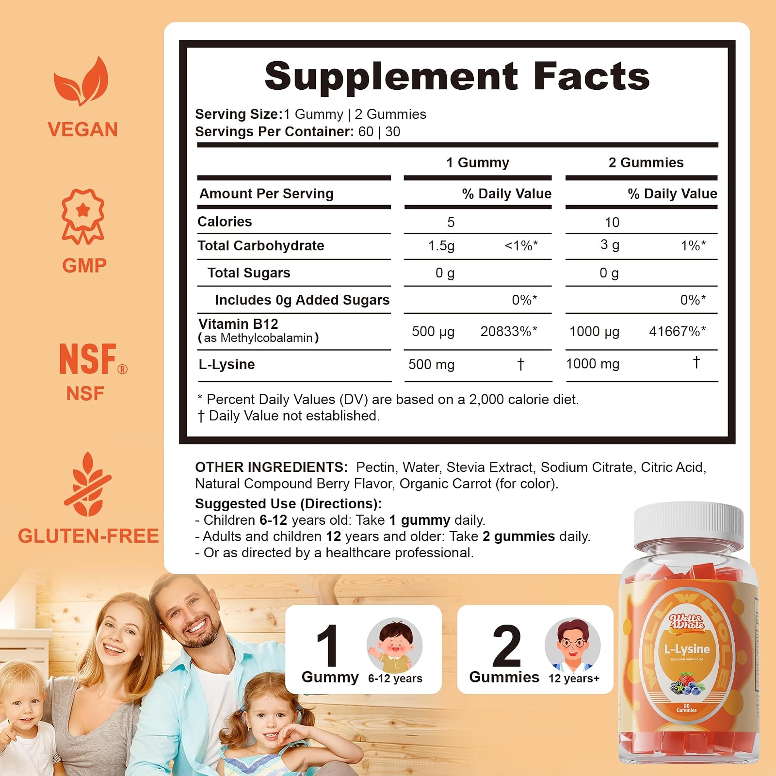 chewable l-lysine supplements for health