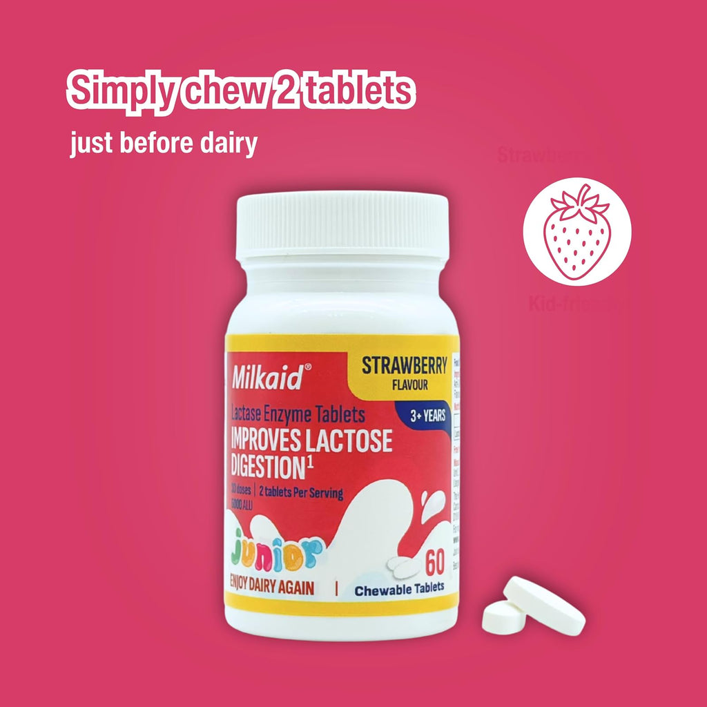 chewable lactase for dairy enjoyment