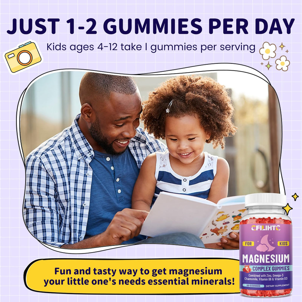 Chewable magnesium for kids' wellness