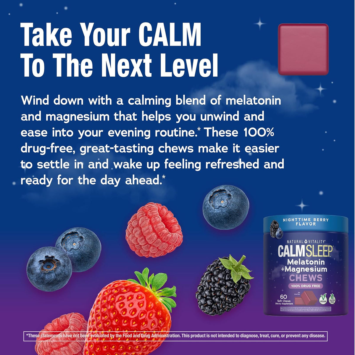 Chewable melatonin for better sleep