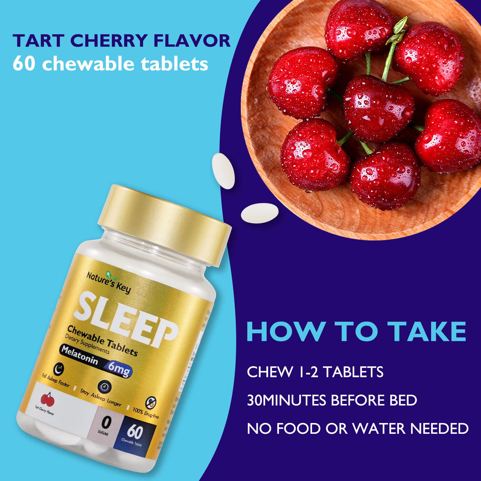 chewable melatonin for restful nights