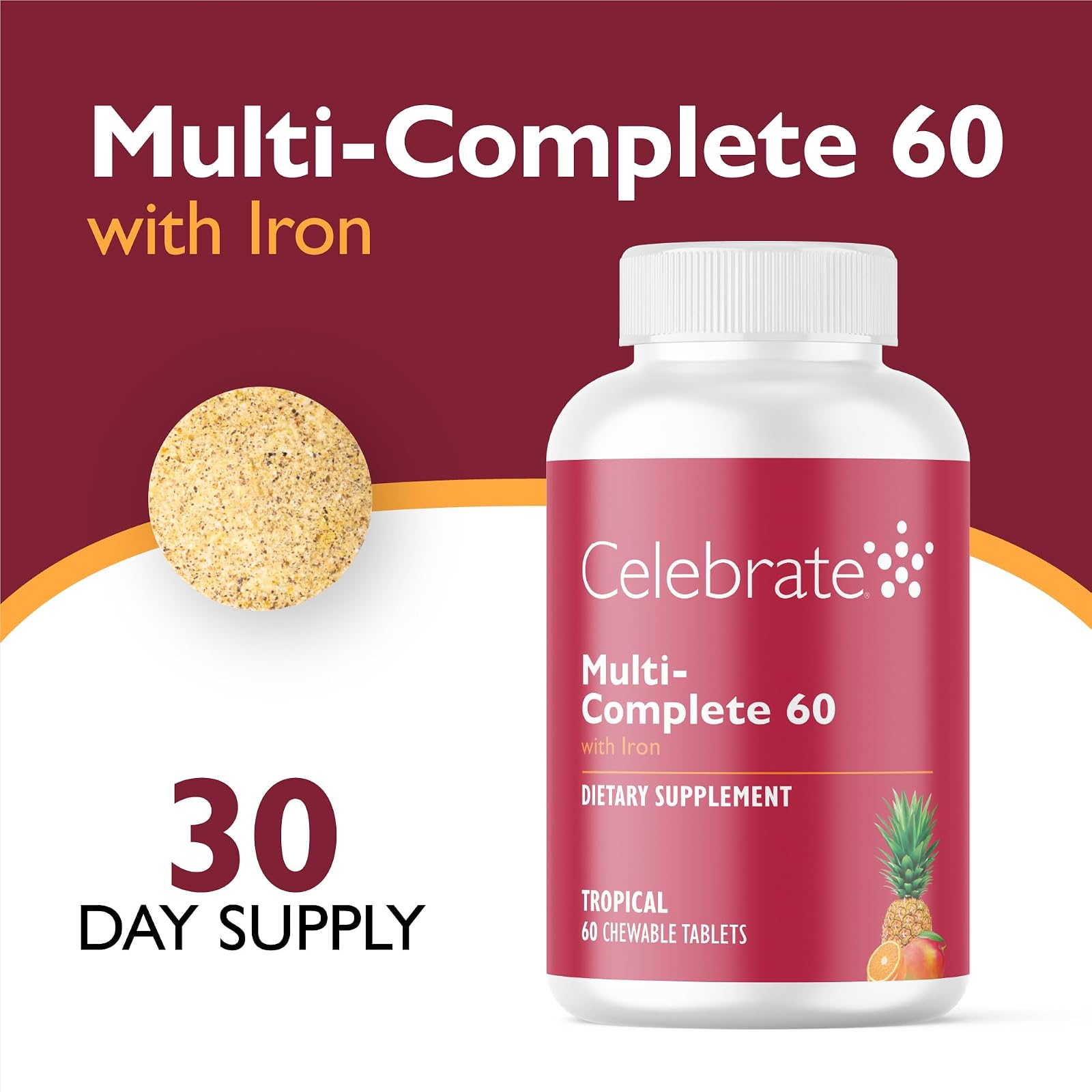 chewable multivitamin with iron supplement