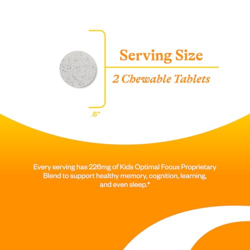 Chewable tablets for kids' concentration