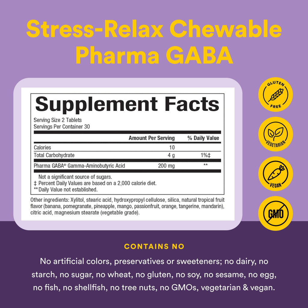 chewable tablets for stress relief