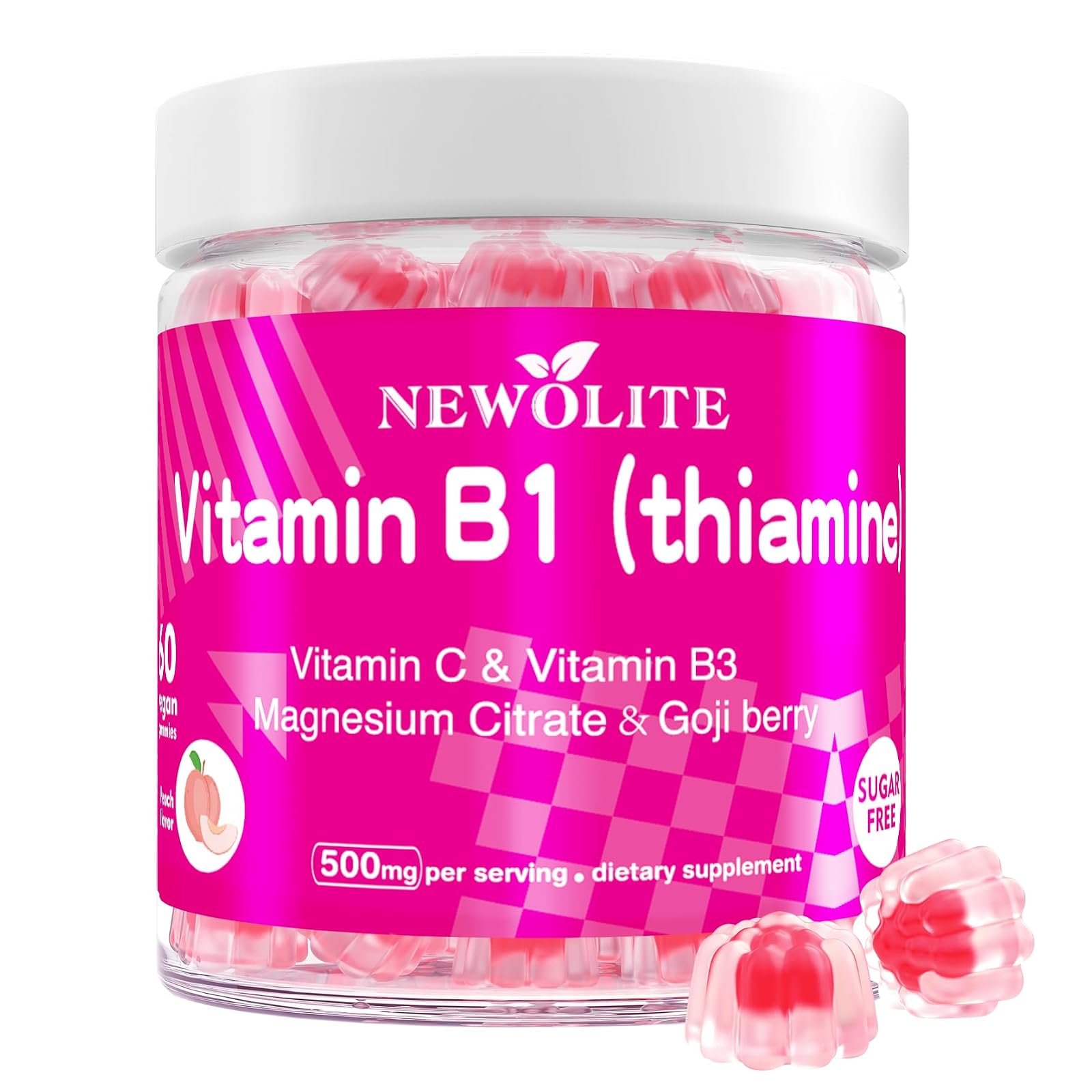 chewable vitamin B1 gummies for energy
