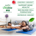Chewable vitamin B12 gummies for adults