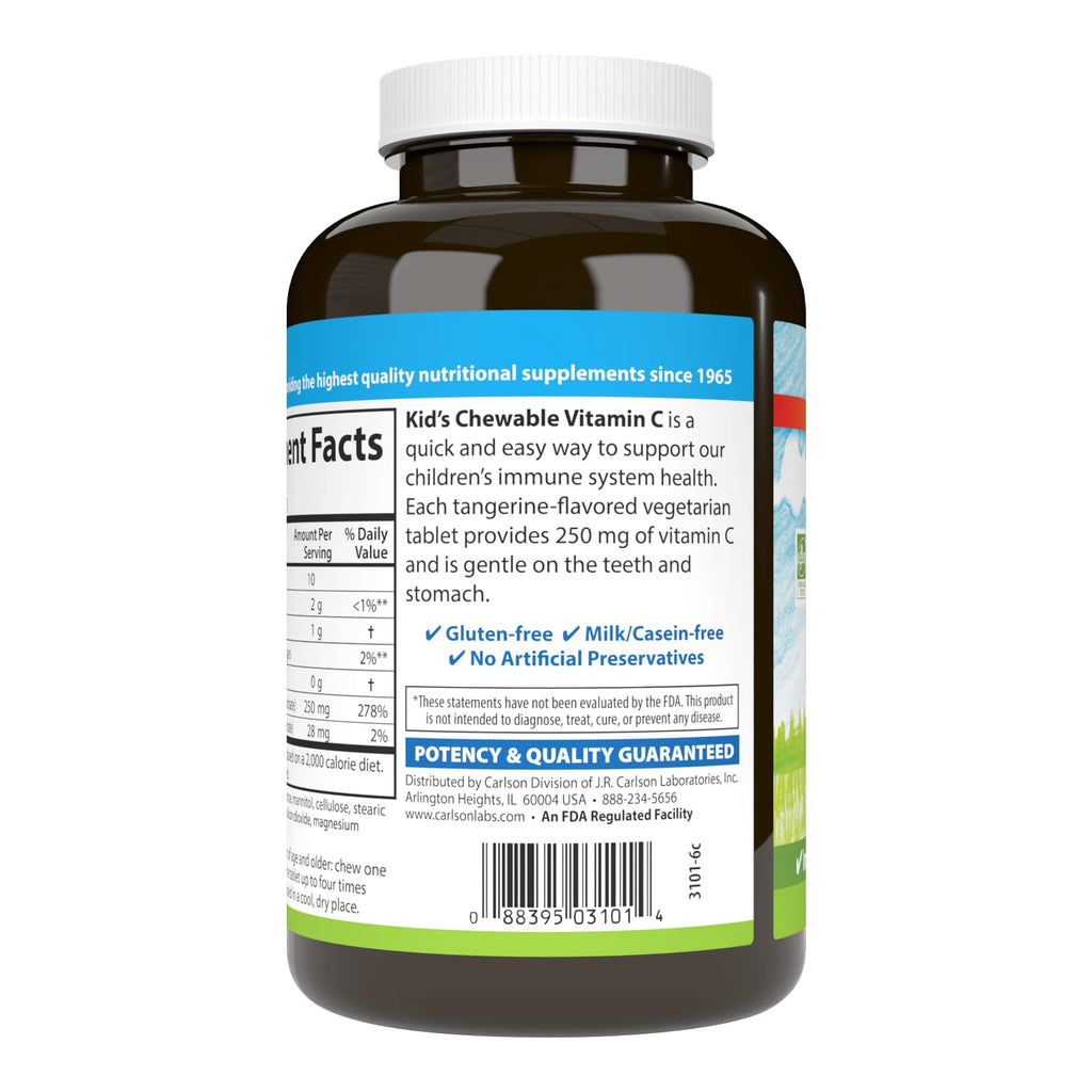 chewable Vitamin C tablets for children