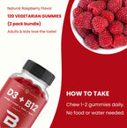 Chewable vitamin D and B12 for adults