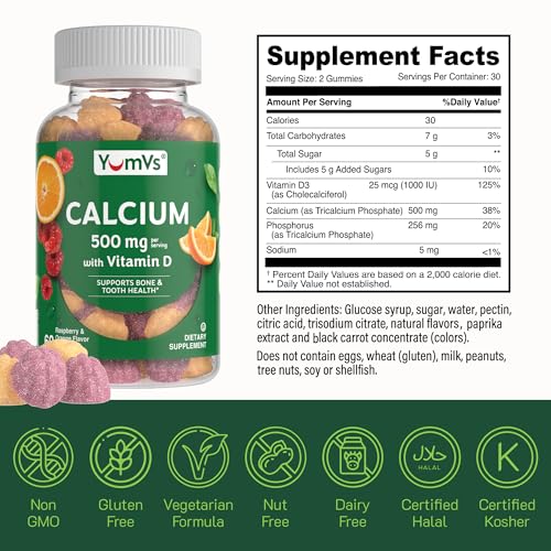 chewable vitamin D3 and calcium