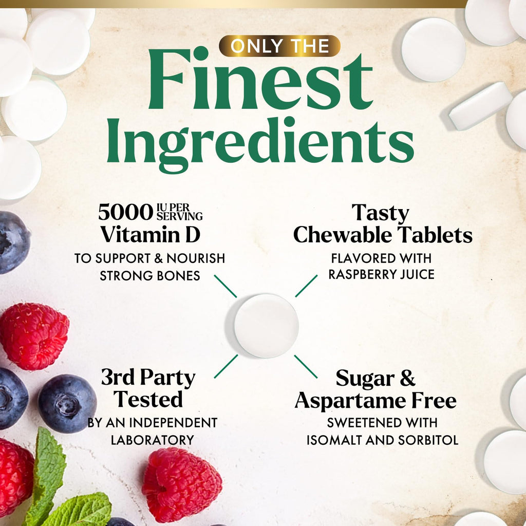 chewable Vitamin D3 for bone health