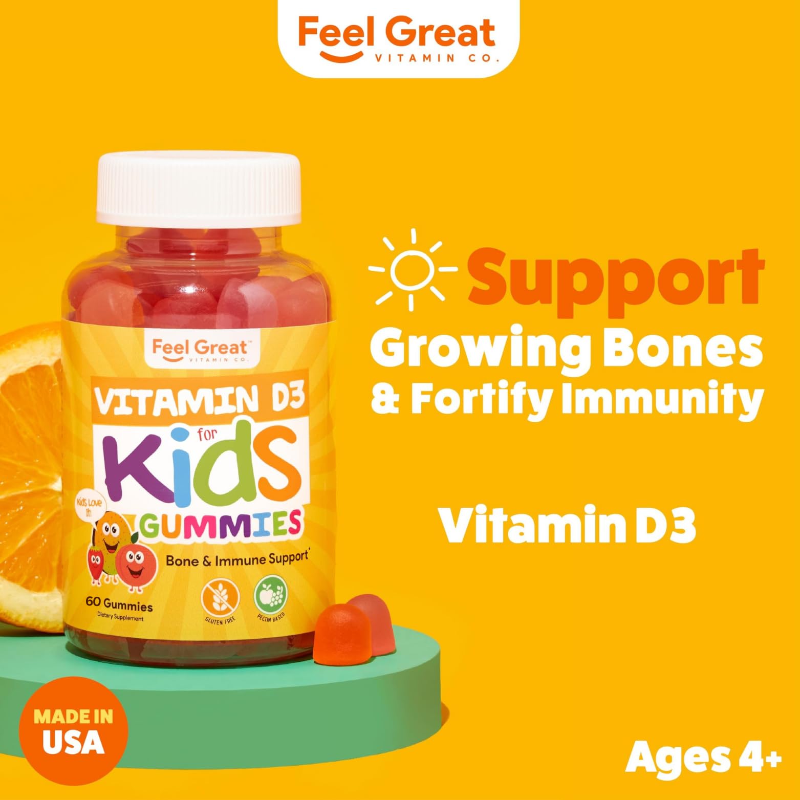 Chewable vitamin D3 for kids
