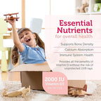 Chewable vitamin D3 K2 for healthy bones