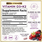chewable Vitamin D3 K2 for immunity