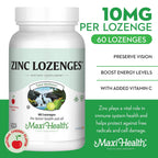 chewable zinc citrate lozenges for health