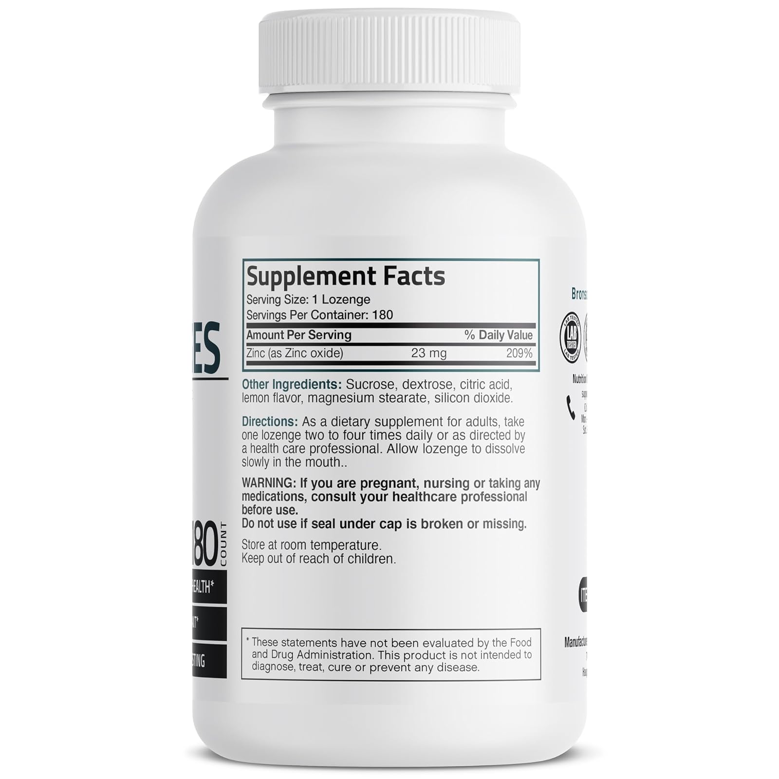 chewable zinc tablets for cold relief