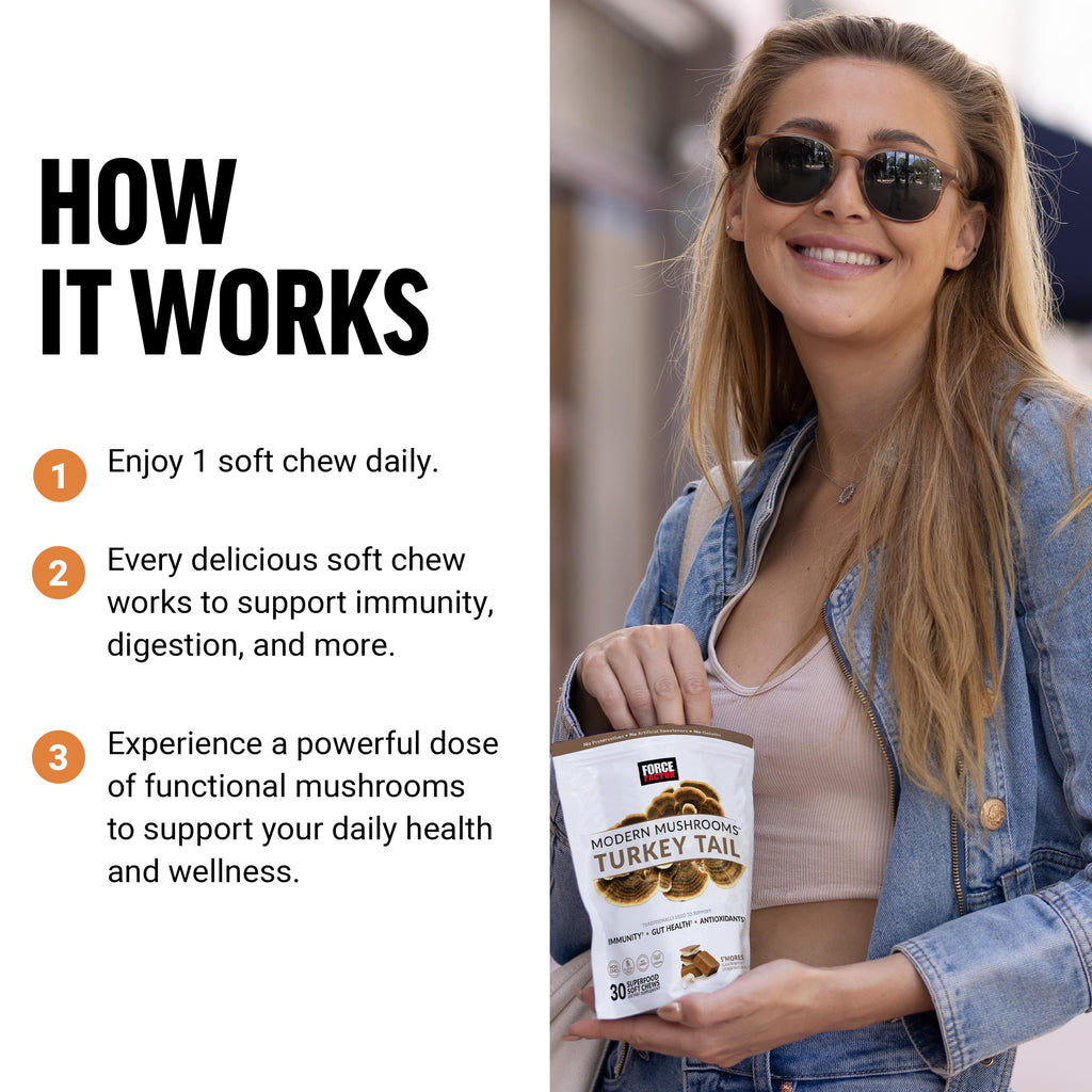 Chewy mushroom supplements for everyday health
