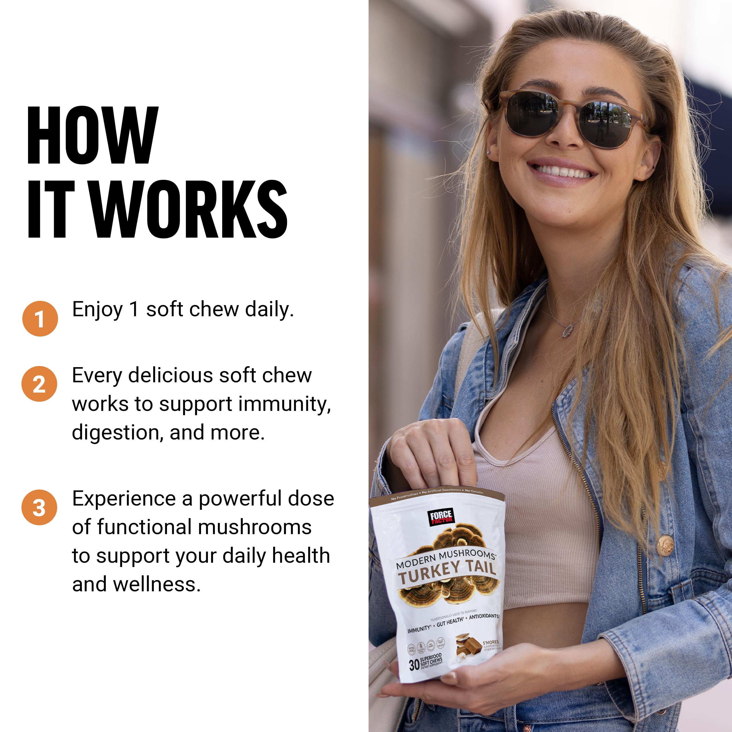 Chewy mushroom supplements for everyday health