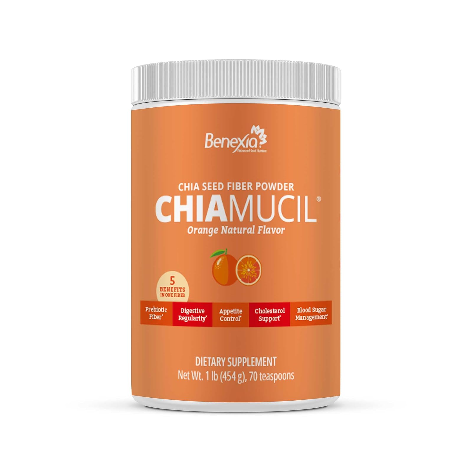 Chiamucil fiber powder for digestion
