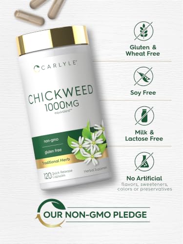 Chickweed capsules for immune support