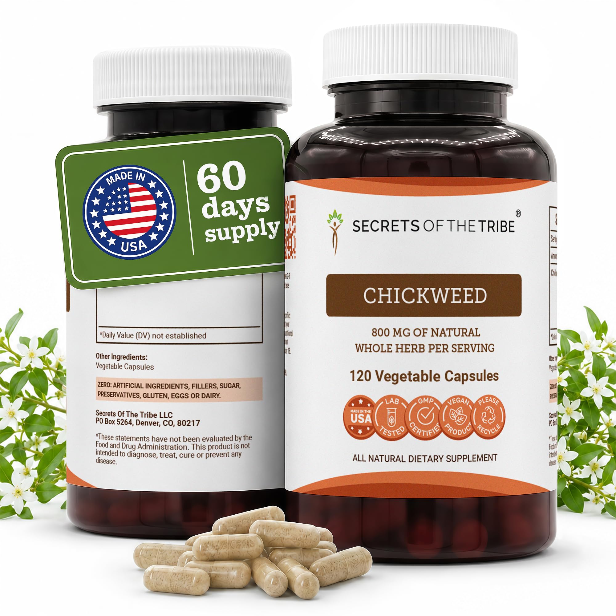 Chickweed herbal supplements for skin health