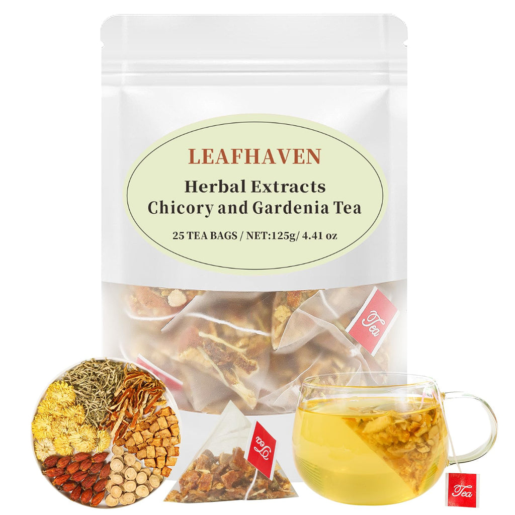 Chicory and Gardenia herbal tea packs