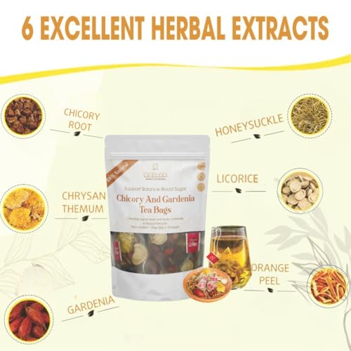 Chicory and gardenia tea for digestion
