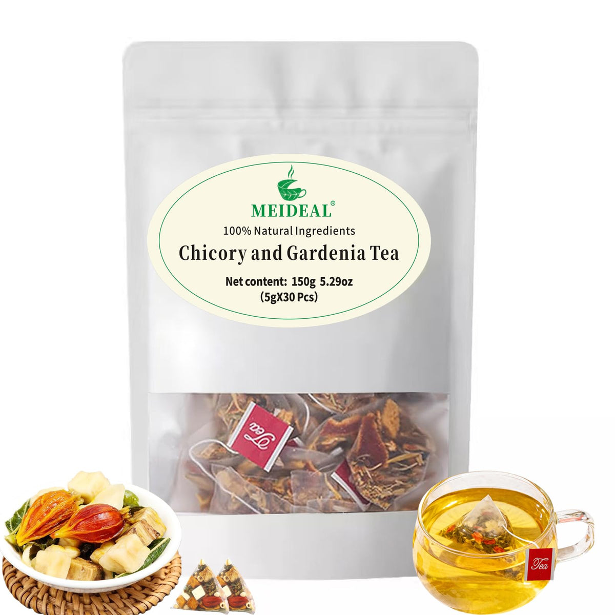 Chicory & Gardenia herbal tea bags