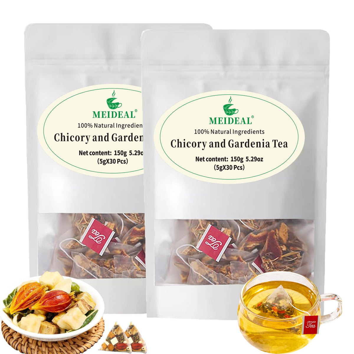 Chicory Gardenia herbal tea bags