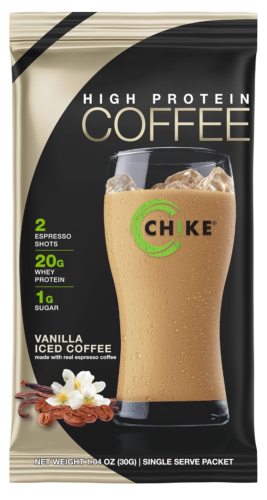 CHIKE vanilla whey protein iced coffee