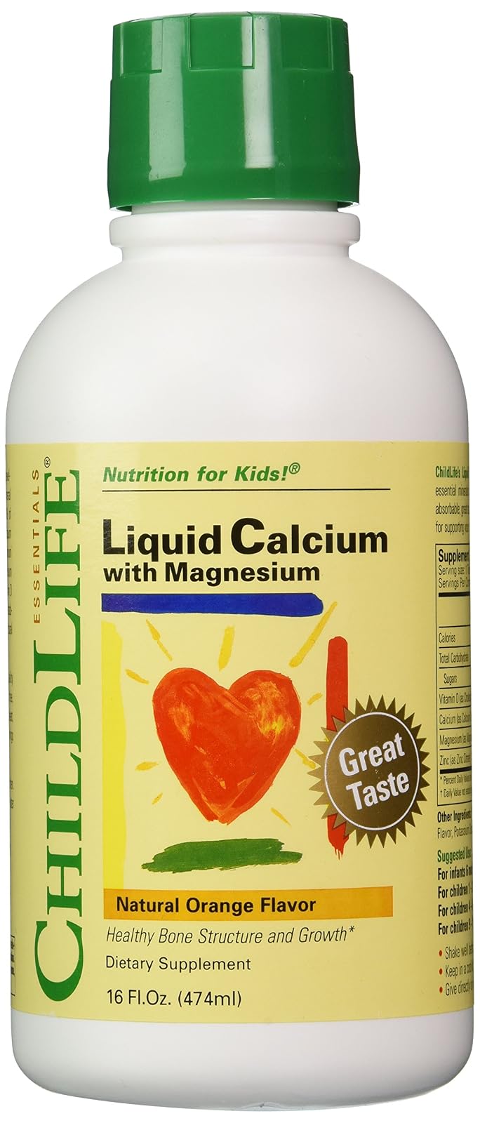 ChildLife Essentials calcium for strong teeth