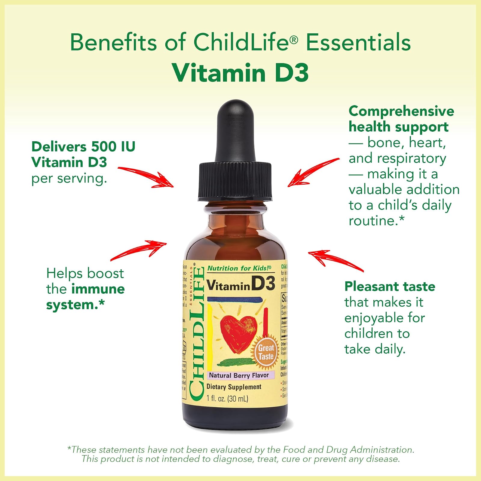 ChildLife Essentials vitamin D3 for growth