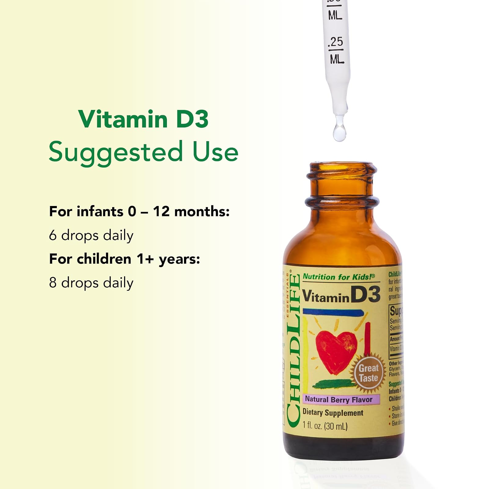 ChildLife Essentials vitamin D3 for strong immunity