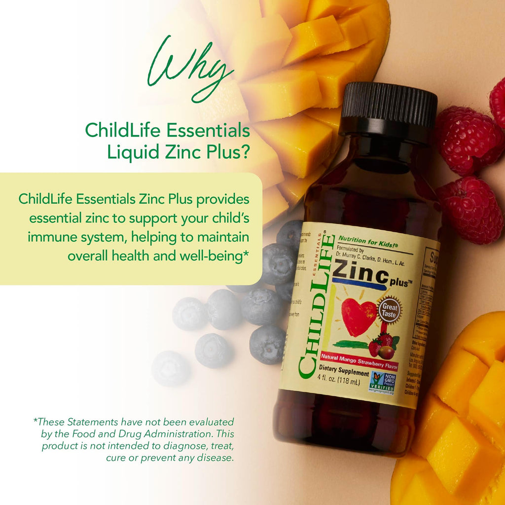 ChildLife Essentials zinc health benefits