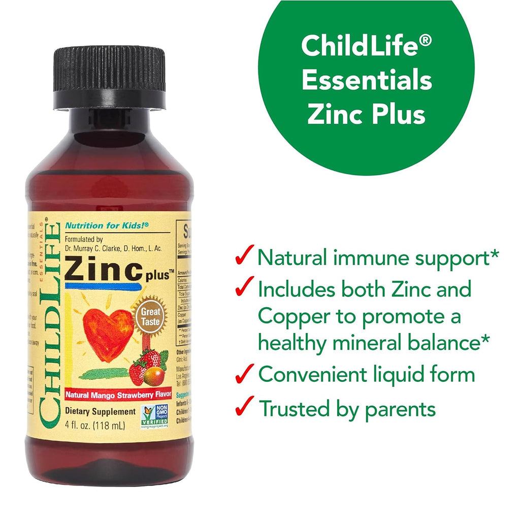 ChildLife Essentials Zinc Plus for everyday wellness